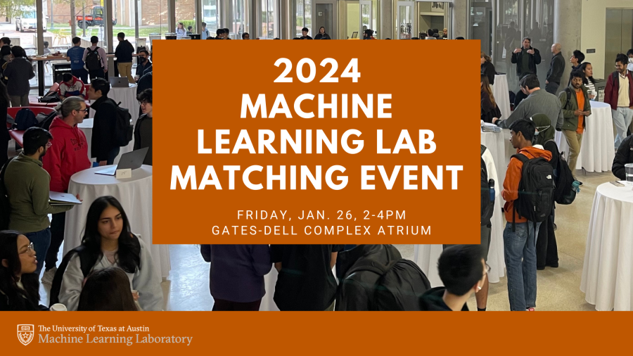 2024 Machine Learning Lab Matching Event -- Friday, January 26 | Machine Learning Laboratory